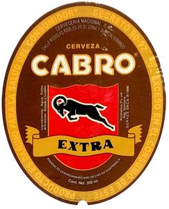 Drink Label: Cabro Extra (Cervecería Nacional, S.A., GuatemalaCol:GT ...