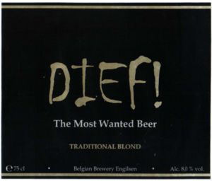 Etiqueta de bebida: Dief Traditional Blond (Brouwerij Engilsen, BélgicaCol:BE-BEER-024109