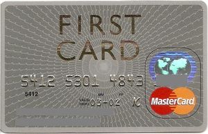 Bank Card: First Card (First Card, SwedenCol:SE-MC-0019