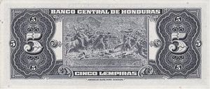 Banknote: 5 Lempiras (Honduras(1968-1975 Issue) Wor:P-56b.10