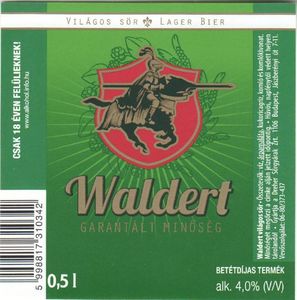 Drink Label: Waldert (Dreher Sörgyár (SABMiller), HungaryCol:HU-BEER-000238