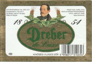 Drink Label: Dreher de Luxe (Dreher Sörgyár (SABMiller), HungaryCol:HU ...