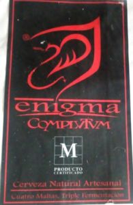 Etiqueta de bebida: Enigma Complvtum (Cervezas Enigma S.L, EspañaCol:ES ...