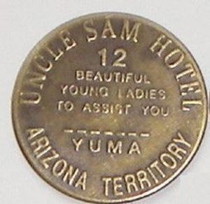 Token: Uncle Sam Hotel Yuma, Arizona territory (United States of ...