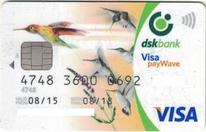 Cartões de bancos: Dsk Bank Visa PayWave Birds - 11/14 (DSK Bank ...