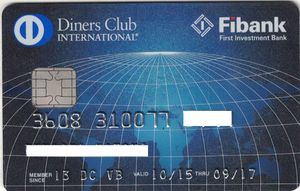 Bank Card: FiBank Diners Club International - 03/13/001 (First ...