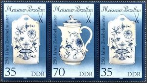 Stamp: Meissen porcelain (Germany, Democratic Republic (DDR)(Meissen ...