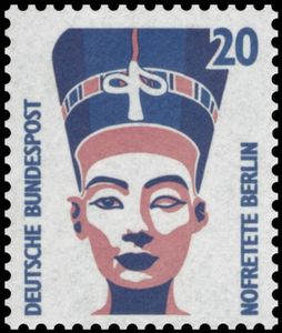 Stamp: Head of Nefertiti, Berlin Museum (Germany, Federal Republic ...