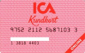 Cartão Funcional: ICA Kundkort Customer card (Shops - Supermarkets ...
