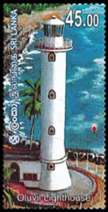 Stamp: Oluvil Lighthouse (Sri Lanka) (Lighthouses 2018) Mi:LK 2232A,Sn ...