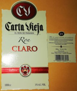 Etiquettes de boissons: Ron Claro (Nacional) (Central Industrial ...