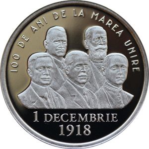 Coin: 50 Bani (100 Years of Great Union) (Romania(1989~Today - Republic ...