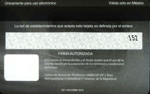 Bank Card: CARNET - Vales Dinamicos (Toka, MexicoCol:MX-GM-0104