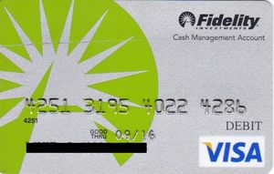 Bank Card: Fidelity (PNC Bank, United States of AmericaCol:US-VI-0613.01