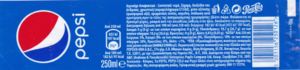 Etiqueta de bebida: Pepsi (PEPSICO-IVI Ltd., GreciaCol:GR-SODA-000461