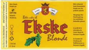 Drink Label: Ekske Blonde (Brasserie Grain D’Orge, BelgiumCol:BE-BEER ...