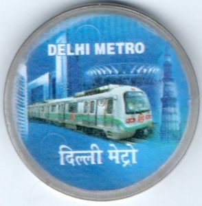 Token: Delhi Metro (India, Republic) (Metro Tokens) Col:IN-000022