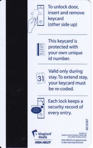 Hotel Card: VingCard - Elsafe - Assa Abloy - 4816387 (VingCard ...