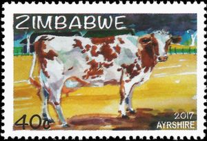 Stamp: Cattle Breeds (Zimbabwe(Cattle Breeds) Mi:ZW 1075A,Yt:ZW 806,Sg ...