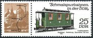 Stamp: Small railway lines (Germany, Democratic Republic (DDR)(Narrow ...