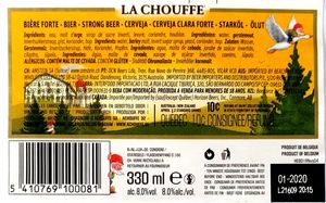 Drink Label: La Chouffe Blond (Brasserie d'Achouffe, BelgiumCol:BE-BEER ...
