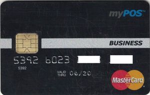 Bank Card: Intercard Finance MasterCard Business MyPos - 04-15 ...