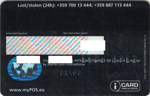 Cartões de bancos: Intercard Finance MasterCard Business MyPos - 04-15 ...