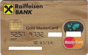 Tarjeta de Banco: RaiffeisenBank MasterCard Gold - 10/10/002 ...