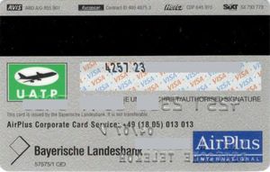 Bank Card: AirPlus Corporate VI 07 (Bayerische Landesbank, Germany ...