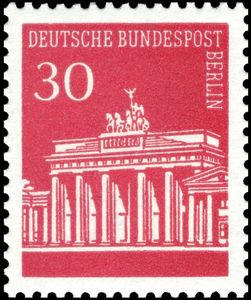 Stamp: Brandenburg Gate (Berlin(Brandenburg Gate) Mi:DE-BE 288,Sn:DE ...
