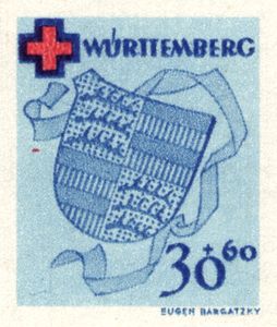 Selo: German red Cross/Emblem from Würthemberg (Alemanha, Ocupação ...