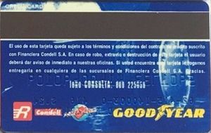 Bank Card: Goodyear (Banco Condell, ChileCol:CL-GM-0010