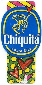 Fruit Sticker: Chiquita Fantasy (Costa Rica(Britto Stickers) Col:CR-FR ...