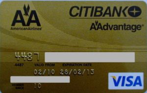 Bank Card: CITIBANK - American Airlines Advantage (Citibank ...