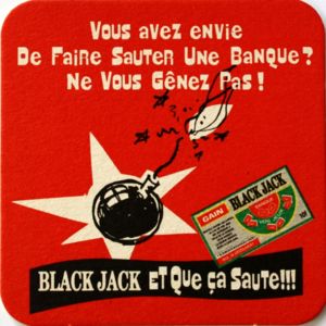 Sous-bock de bière: Black Jack (La Française des Jeux, France(Black ...