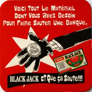 Sous-bock de bière: Black Jack (La Française des Jeux, France(Black ...