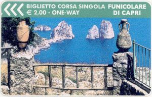 Transport Ticket: Funicolare de Capri (Funicolare di Capri, ItalyCol:IT ...