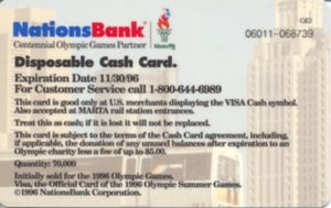 Tarjeta de Banco: Nations Bank (NationsBank, Estados Unidos de ...