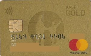 Bank Card: Kaspi GOLD (Kaspi Bank, KazakhstanCol:KZ-MC-0012.02