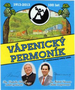 Drink Label: CZ 11s-31 Vápenický permoník (Pivovar Litovel, Czech ...