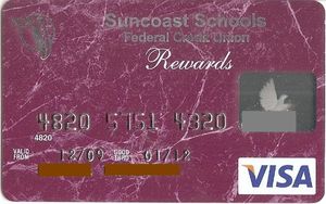 Bank Card: Suncoast Schools (Franklin Mint Federal Credit Union, United ...
