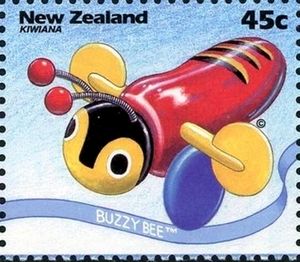 Stamp: Buzzy Bee (New Zealand(Kiwiana) Mi:NZ 1350,Sn:NZ 1215,Yt:NZ 1293 ...