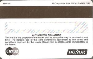 Bank Card: IDB IIC Federal Credit Unión (Franklin Mint Federal Credit ...