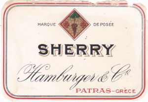 Drink Label: Sherry (Hamburger & Co, GreeceCol:GR-LIQ-000014