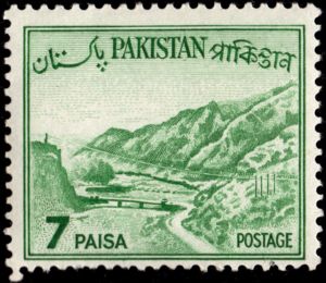 Stamp: Khyber pass (Pakistan(Country Views) Mi:PK 140,Sn:PK 133,Yt:PK ...