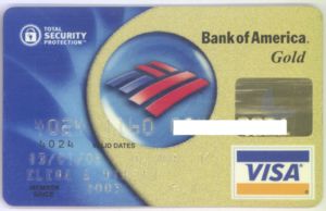 Bank Card: Bank of America Visa Gold (Bank of America, United States of ...
