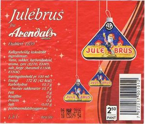 Drink Label: Julebrus (Arendal Bryggeri, NorwayCol:NO-SODA-000004