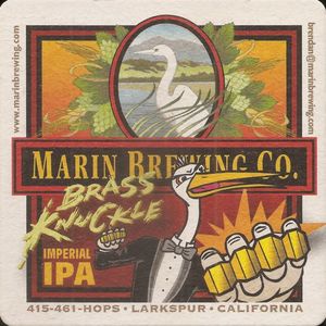Beer Coaster: Marin Brass Knuckle (Marin Brewing Co., United States of ...
