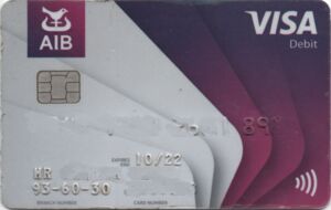 Bank Card: AIB Visa Debit Card (Allied Irish Banks (AIB), IrelandCol:IE ...