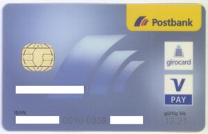 Bank Card: Postbank VPay (Postbank, Germany, Federal RepublicCol:DE-VP-0022